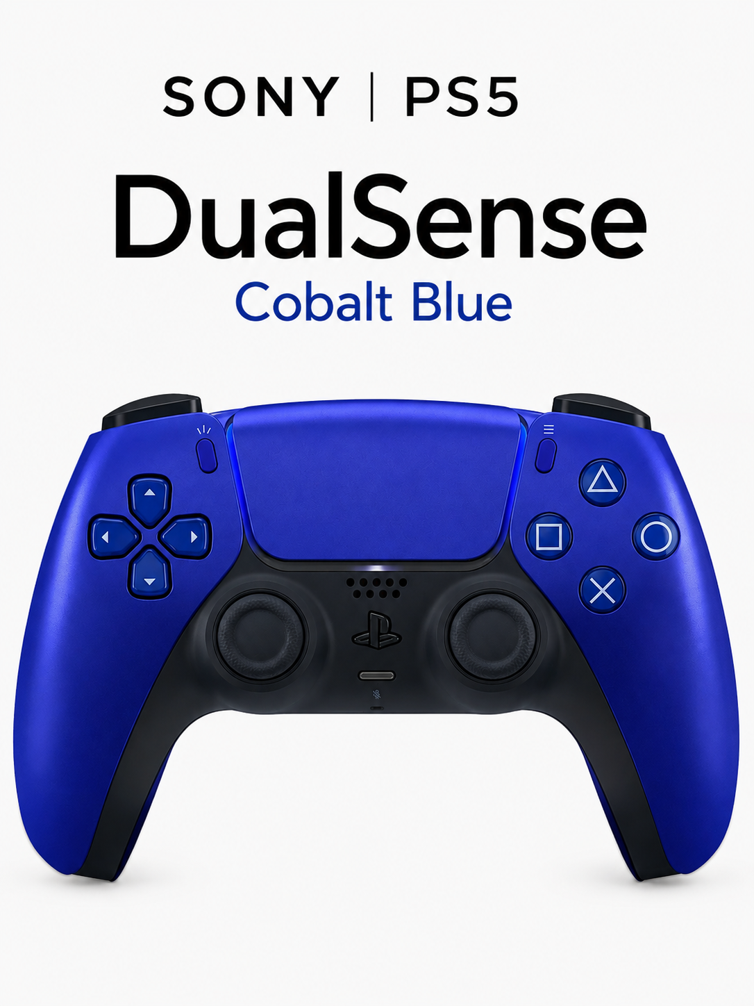 Геймпад Беспроводной Sony DualSense (PS5), Cobalt Blue | Кобальтовый Синий