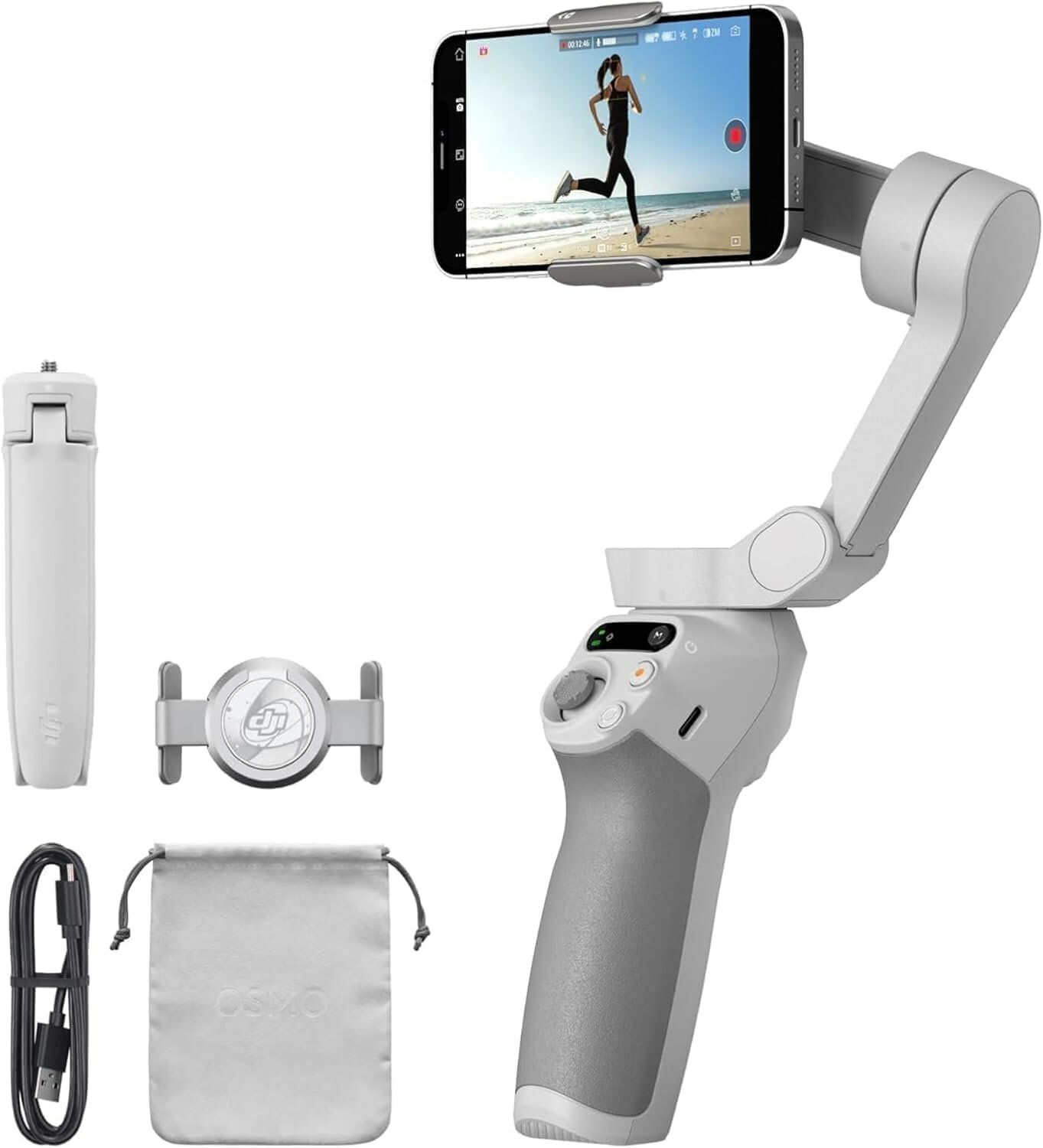 Стабилизатор DJI Osmo Mobile, SE, для телефона, 3 оси, встроенный штатив
