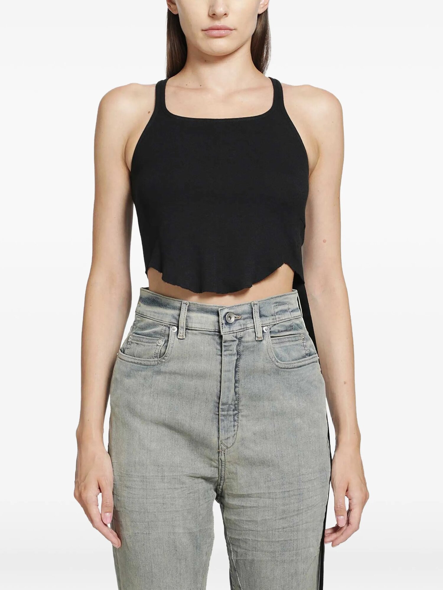 Топ Cropped asymmetric tank top