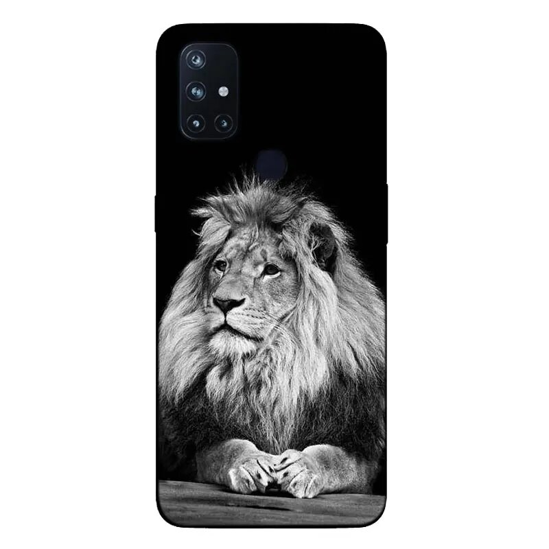 Чехлы для OnePlus Nord N100 5G N100 N200 Мраморная мягкая Черный, H10. CH.211, For Nord N200