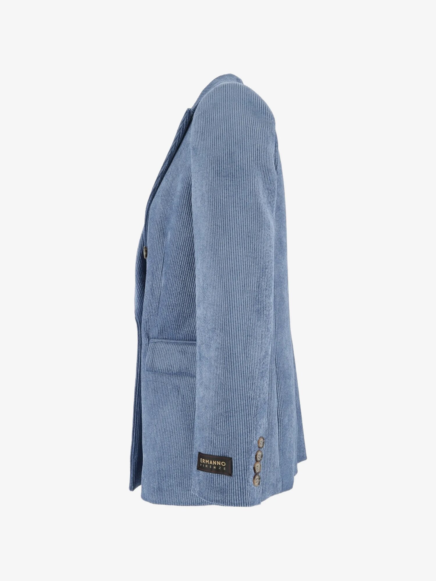 Куртка Ermanno Scervino Corduroy double-breasted jacket, размер 44, синий — фото 1