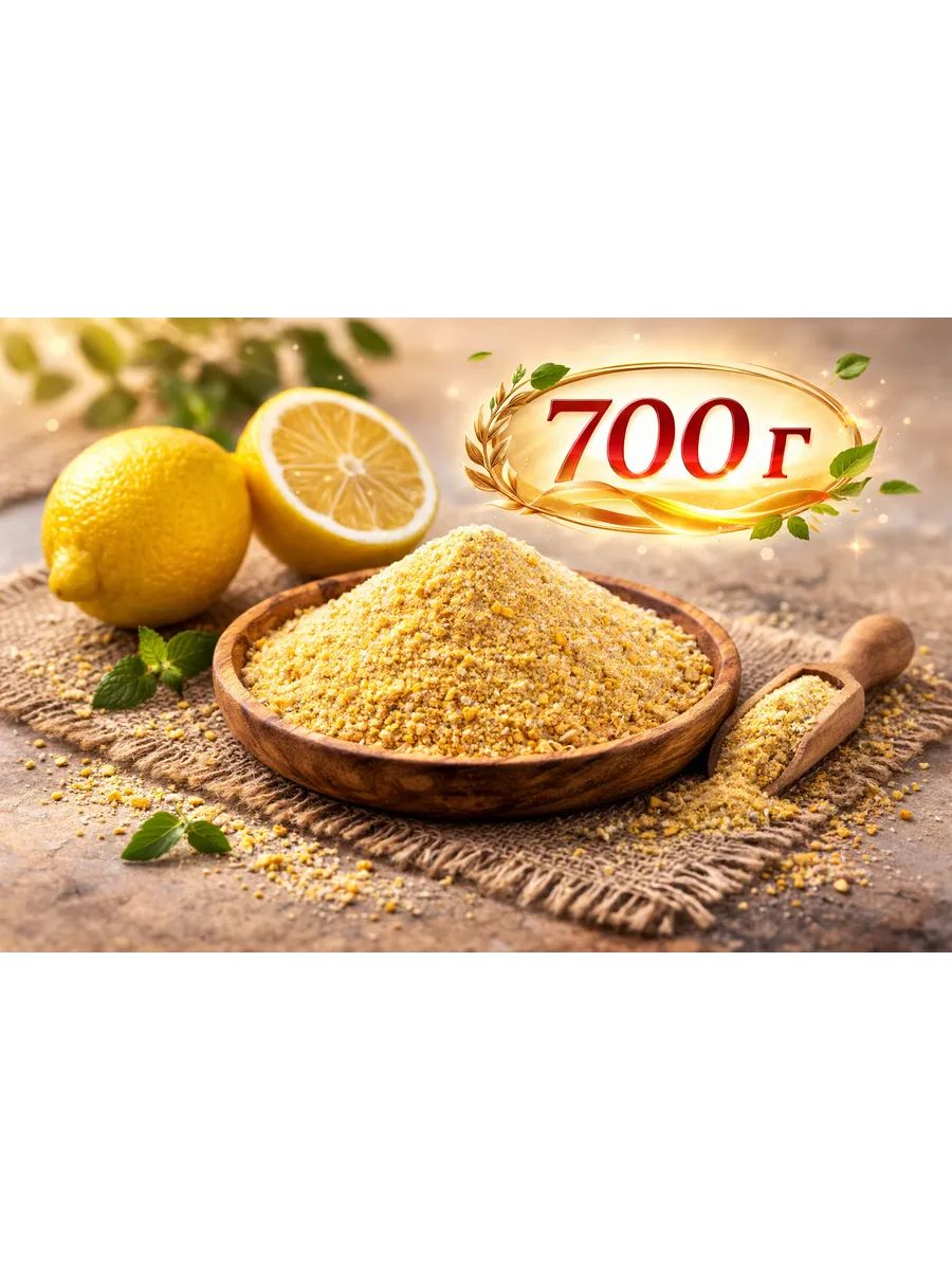 Цедра лимона сушёная молотая, 700 г