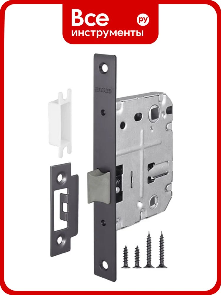 Врезная защелка Fuaro PLASTIC P72-50 GR графит 37515