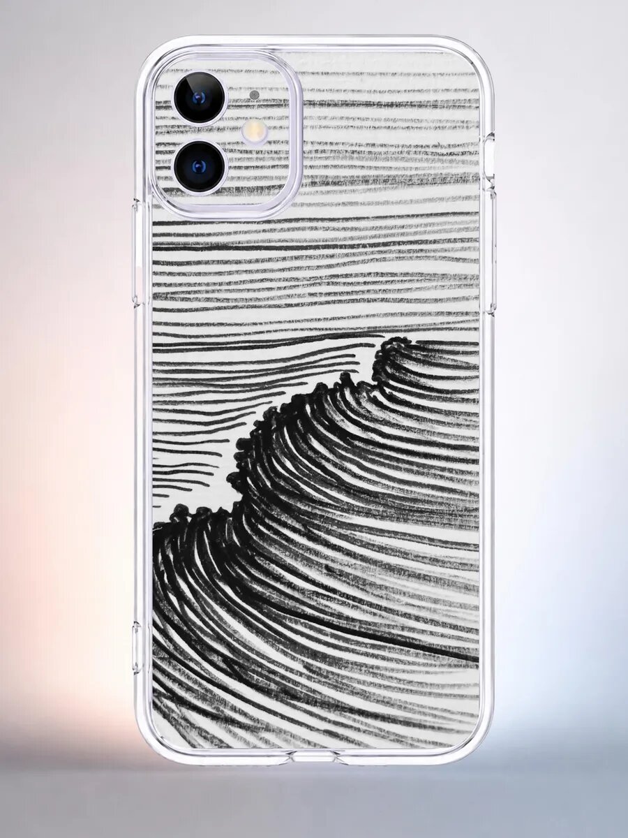 Чехол iPhone 15 волны океана Y2K Indie Sleaze