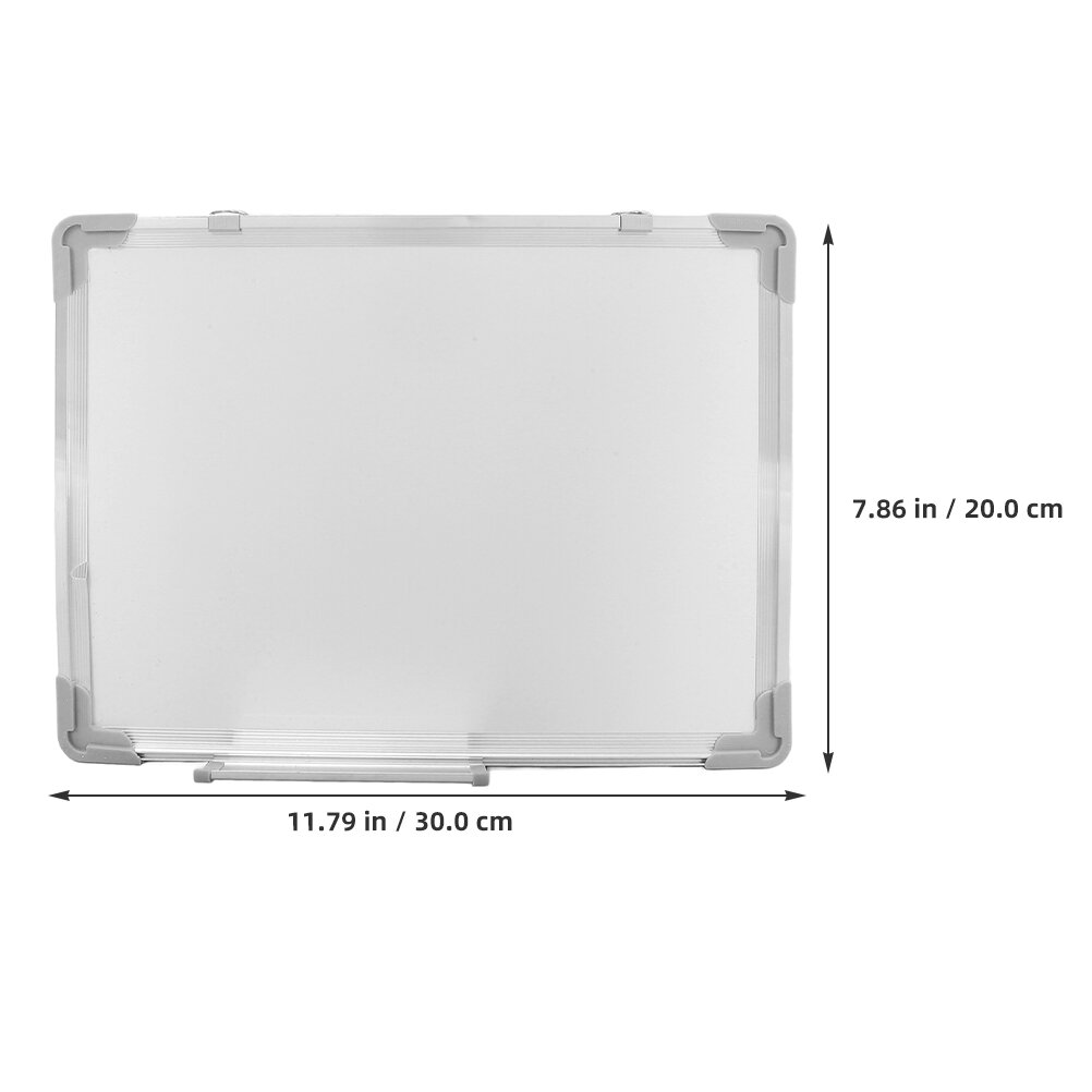 Белая Доска Сухого Письма Настольная Размером 30.00X20.00X2.00Cm Для Класса Дома И Офиса С Алюминиевой Рамой
