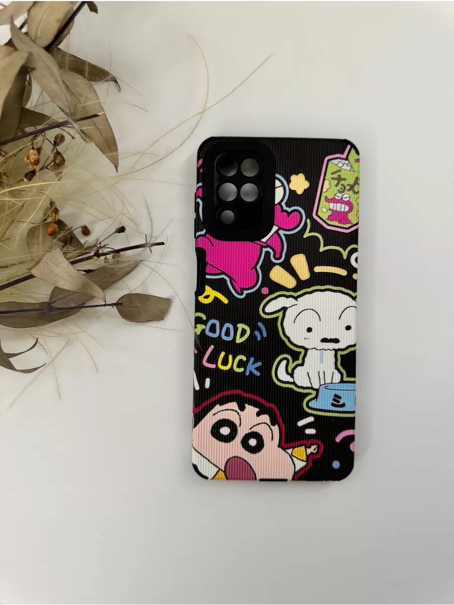 Чехол-Накладка для смартфона Samsung Galaxy A12, материал силикон, цвет черный