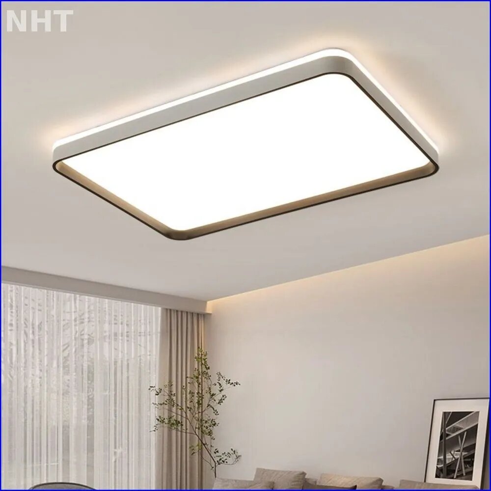 Gaobi Потолочный светильник LED, 128 Вт, белый, с пультом ДУ и диммированием