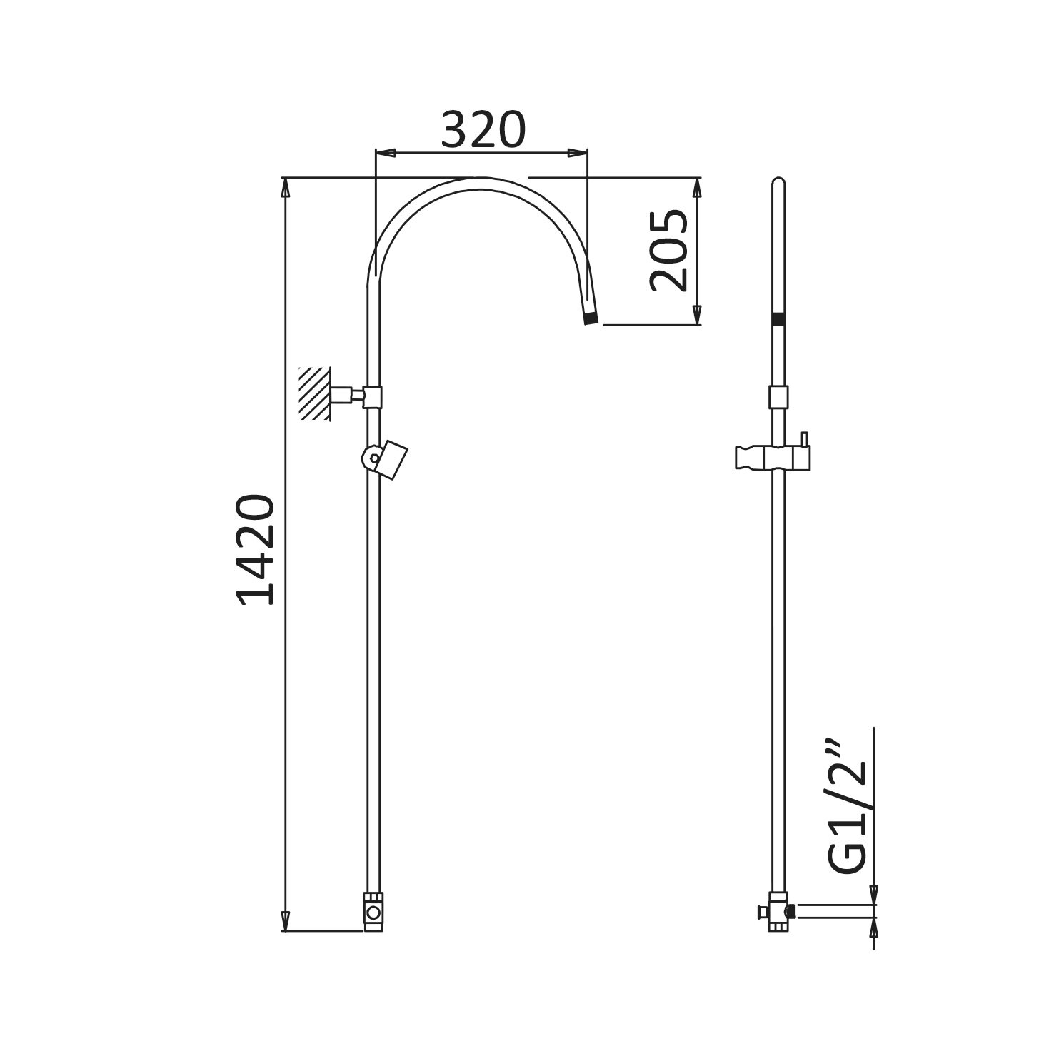 Колонна душевая с дивертором BRUMA SHOWER SYSTEMS 145 610 7CR хром