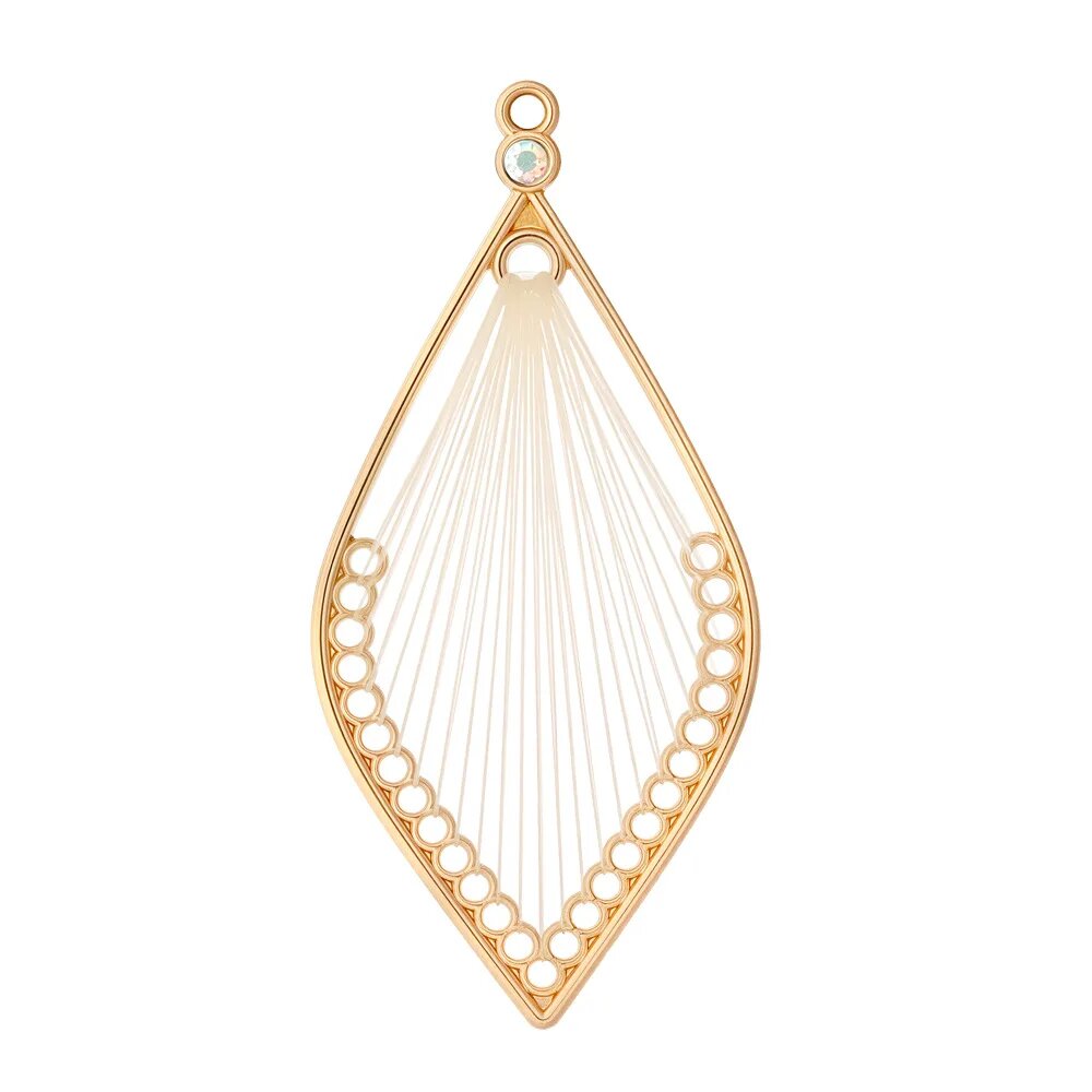 Ретро-этнические подвески из нити BeDif Golden Beige