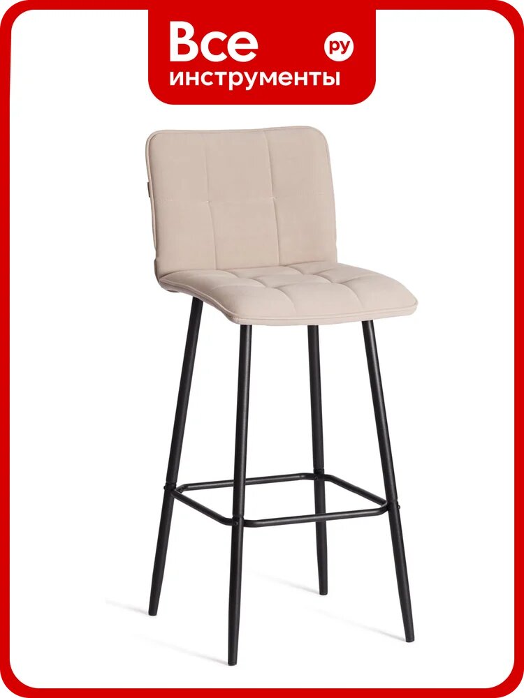 Барный стул Tetchair Bari велюр, бежевый 24907