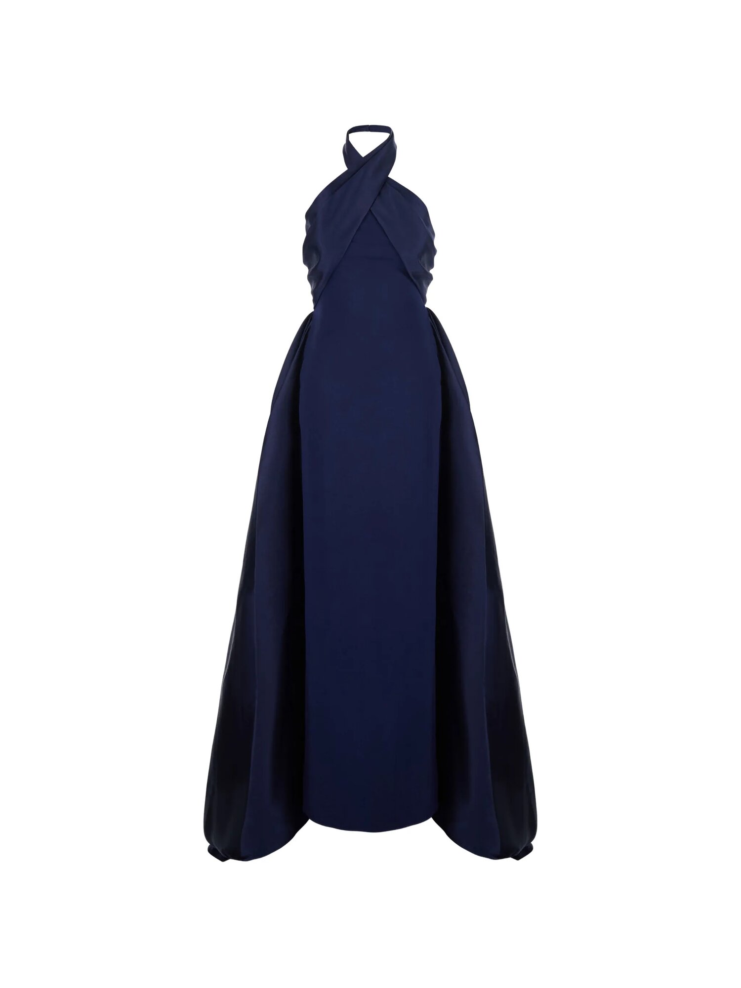 Платье Halterneck draped-panel gown maxi dress