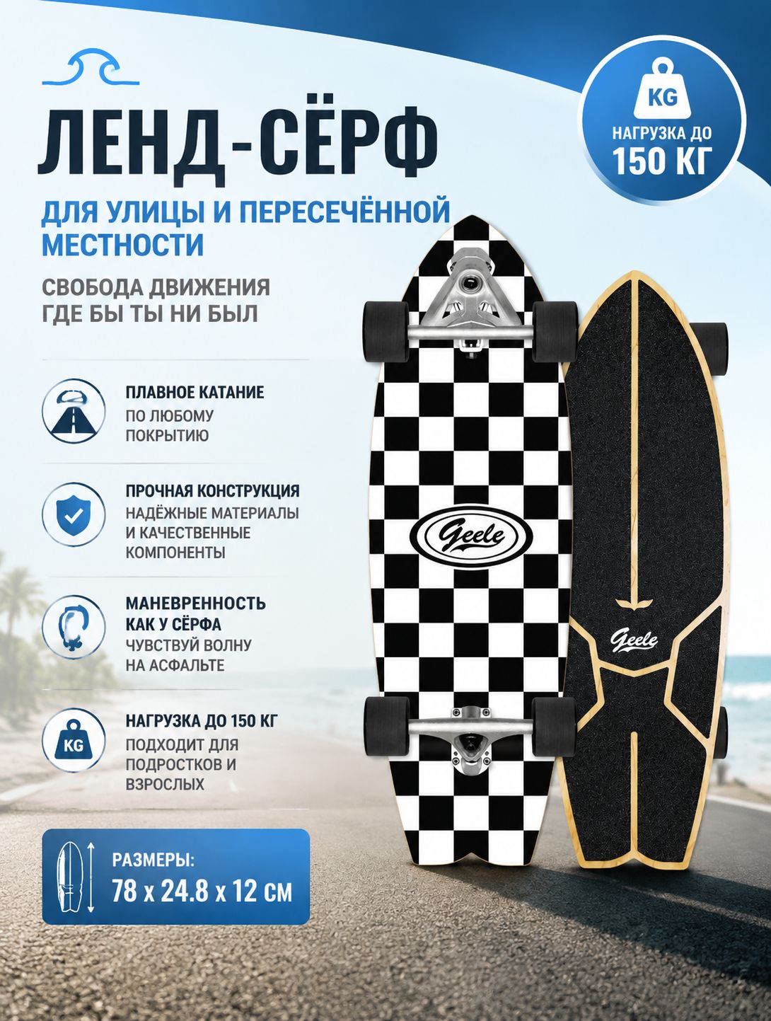 Круизер 78 х 24.8см