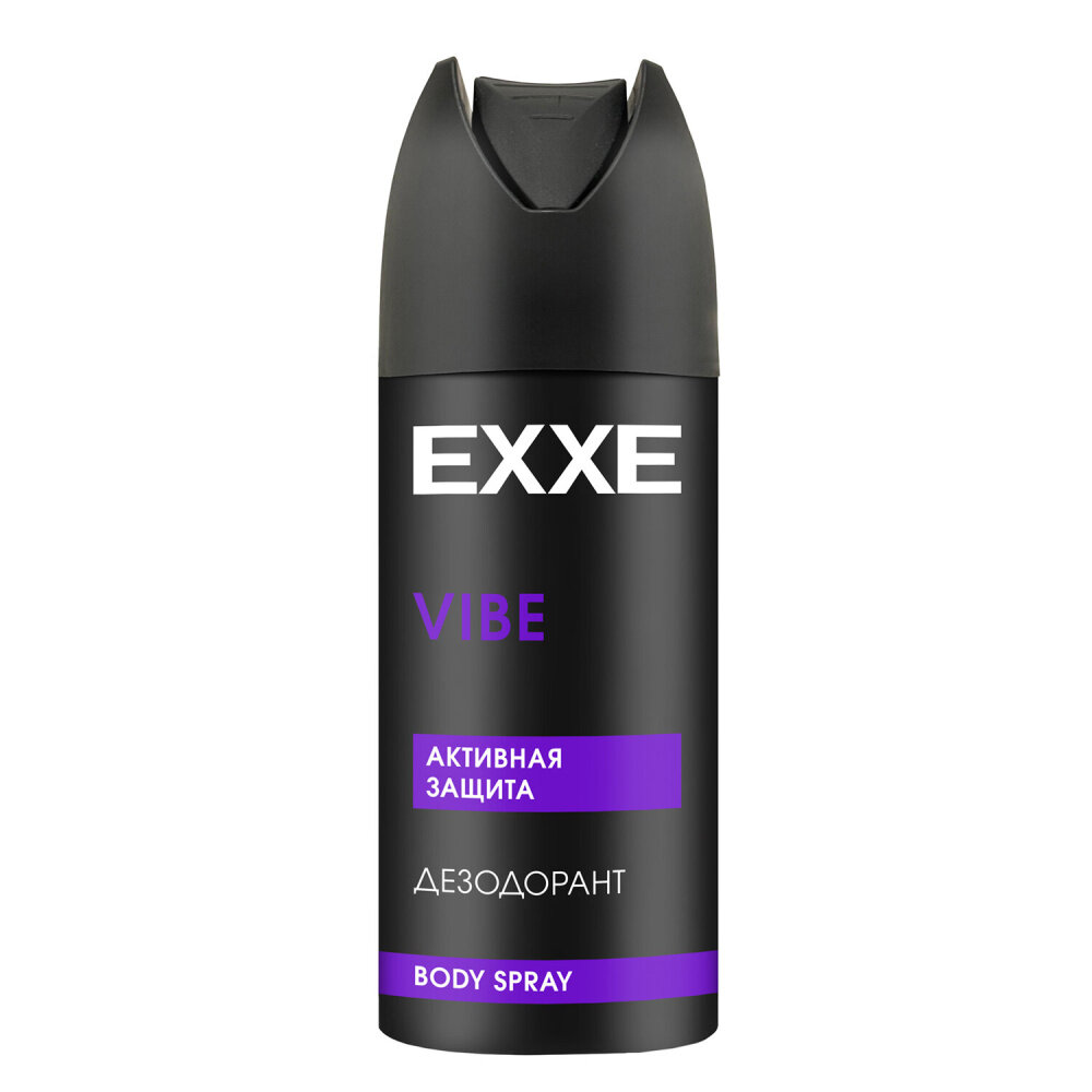 Упаковка 12 шт. Дезодорант аэрозольный мужской 150 мл EXXE MEN VIBE "Активная защита", С0007827