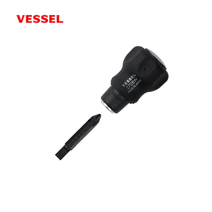 VESSEL 2 в 1 Набор отверток, для винтов с крестообразной головкой и шлицами 270 BW-62