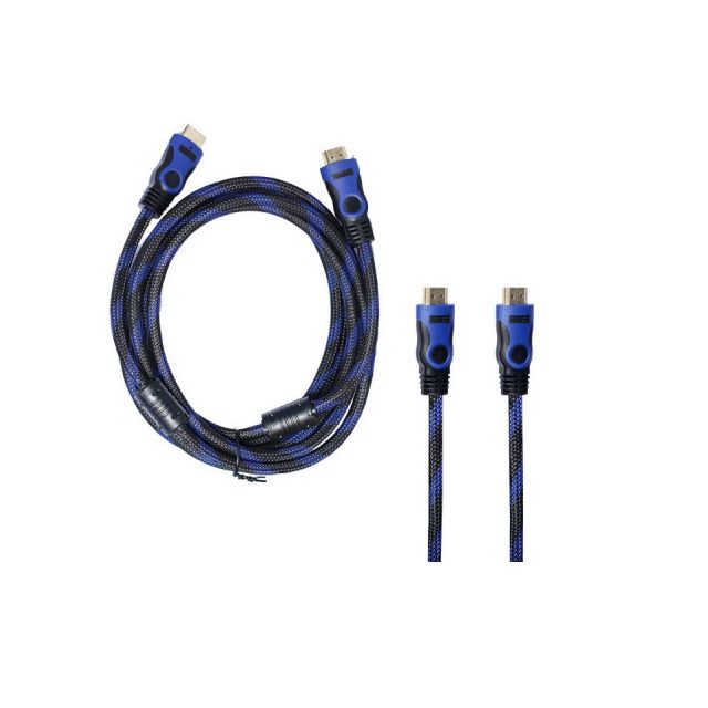Шнур HDMI-HDMI 25м в оплетке