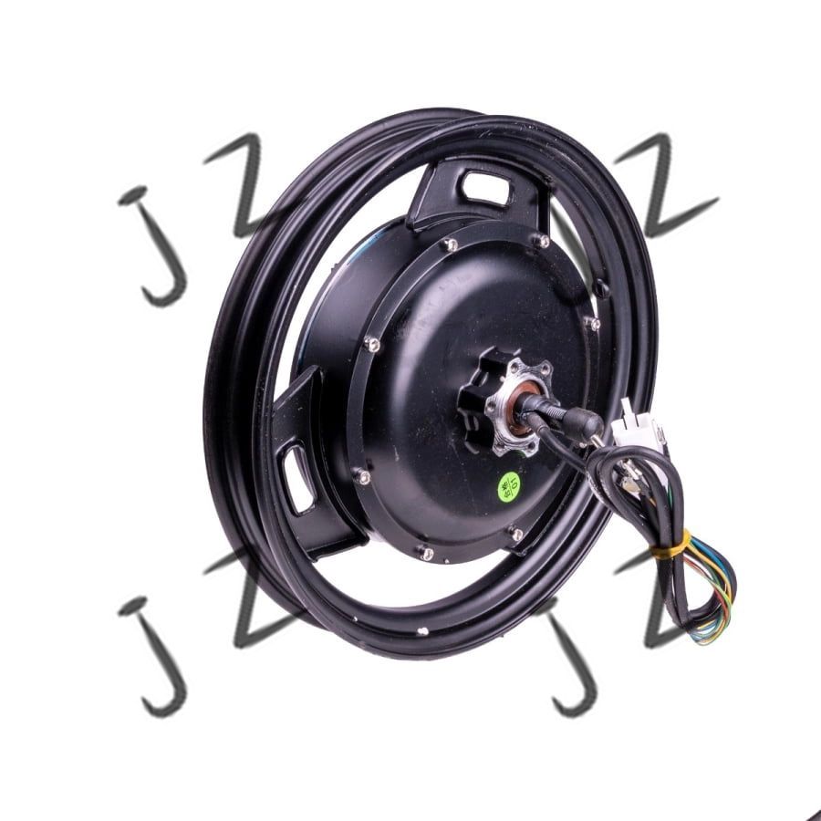 Колесо с мотором 14' в сборе для электровелосипеда LX48V-40 0W 48V40 0W 2X-240W (заднее)-jz