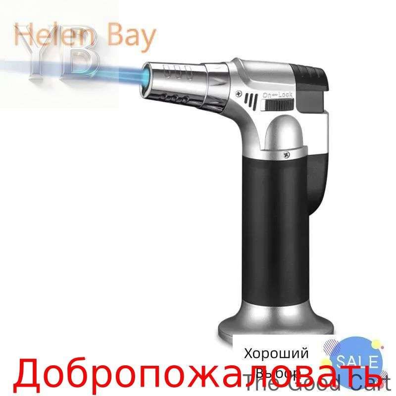 Профессиональный газовый паяльник на бутане, 1300 C, керамическое электрозажигание, блокировка детей, 360 наклон, для пайки, кулинарии и кемпинга, серебристый