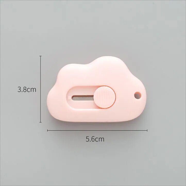1 шт. Mini Pocket Cloud Art многофункциональный нож для резки бумаги, упаковки, сменным лезвием, канцелярский инструмент.