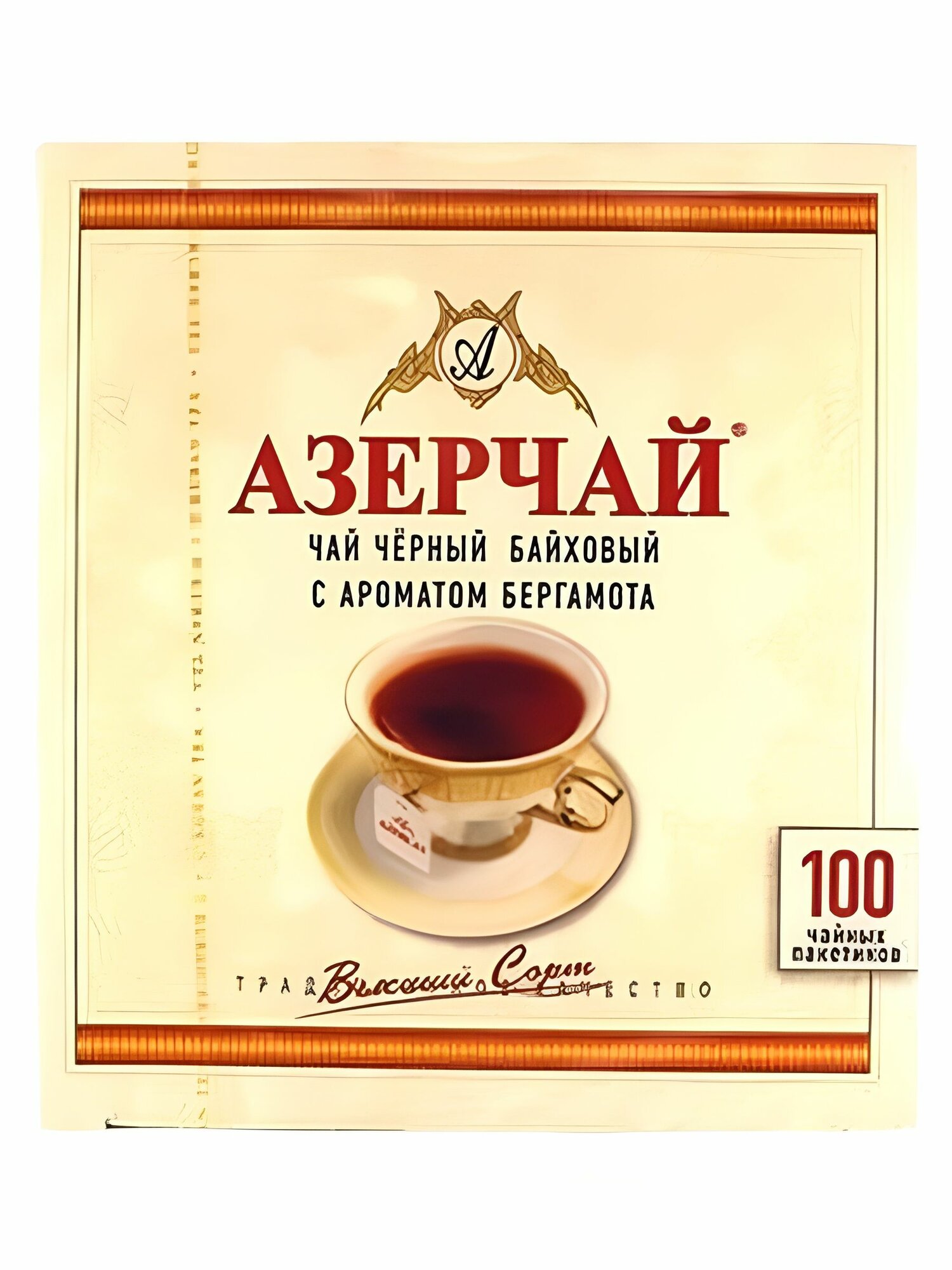 Чай черный Азерчай с ароматом бергамота 100пак