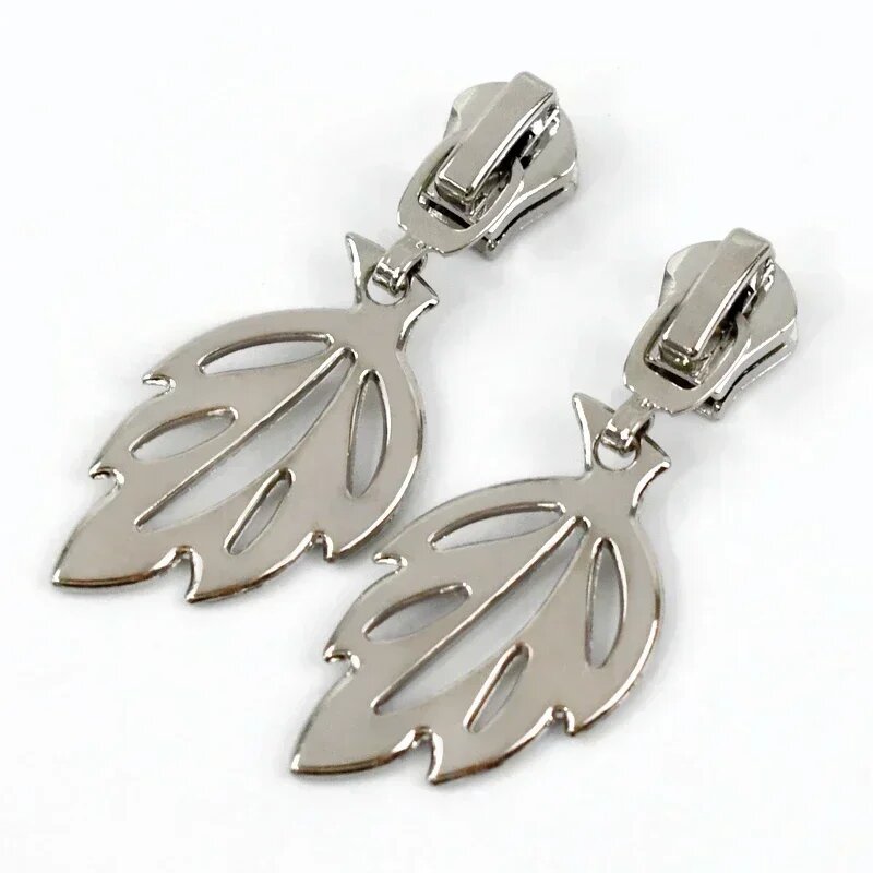 Слайдеры молний 5# серебряные ZT217-Silver для Nylon