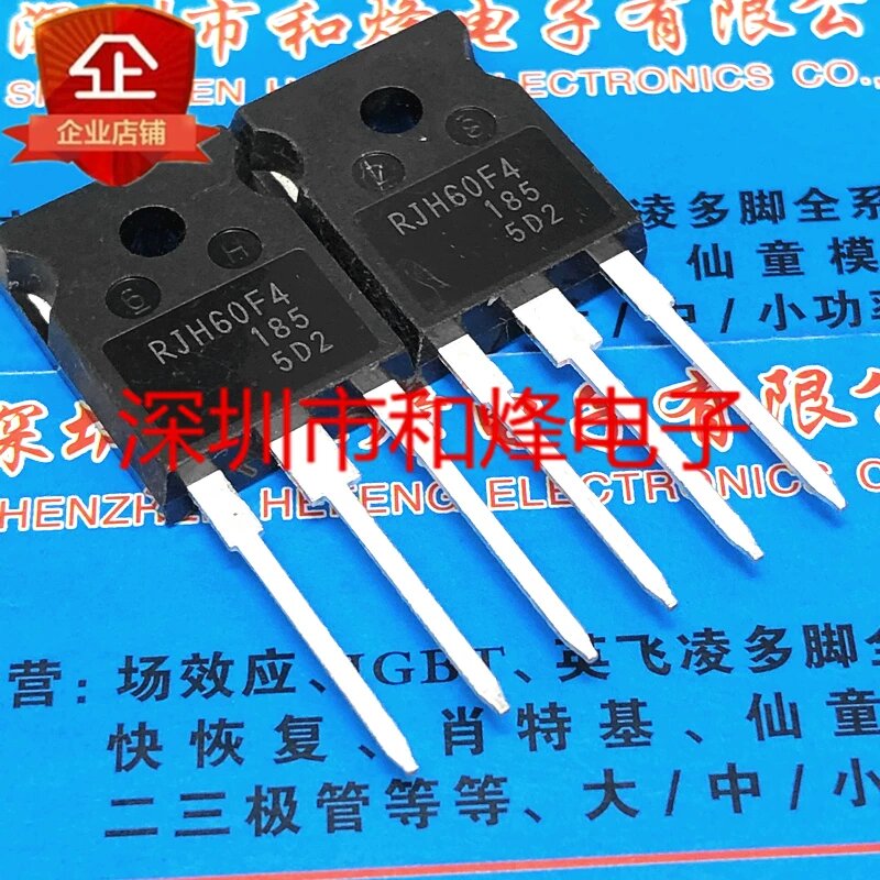 RJH60F4,2шт./лот, IGBT транзистор TO‑247 600В 60А, для сварочных аппаратов, инверторов, ремонт силового оборудования