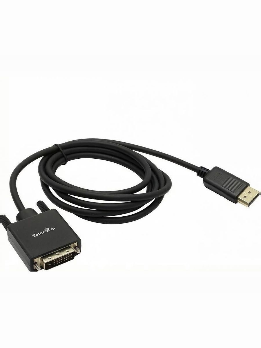 Кабель DisplayPort DVI-D 1.8 метра 1080p 60Hz TELECOM FULL HD (TA668-1.8M)