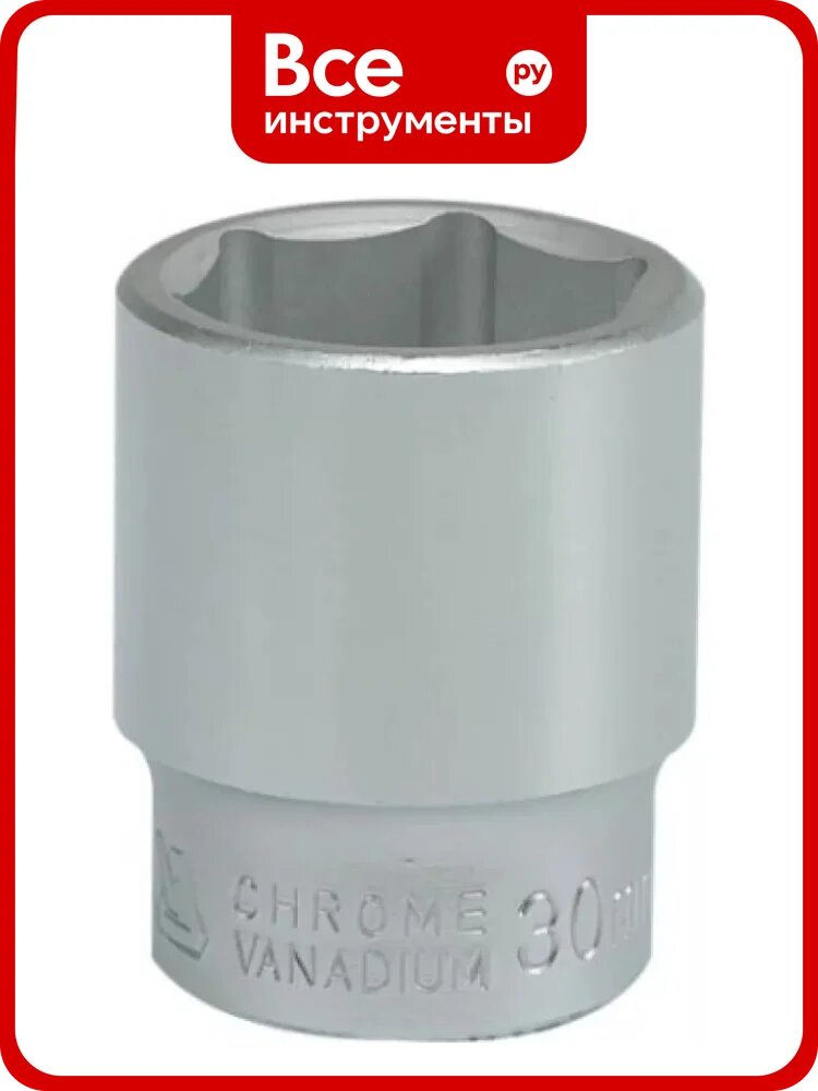 Головка торцевая короткая 30 мм, 3/4" DR, CrV YATO YT-1311
