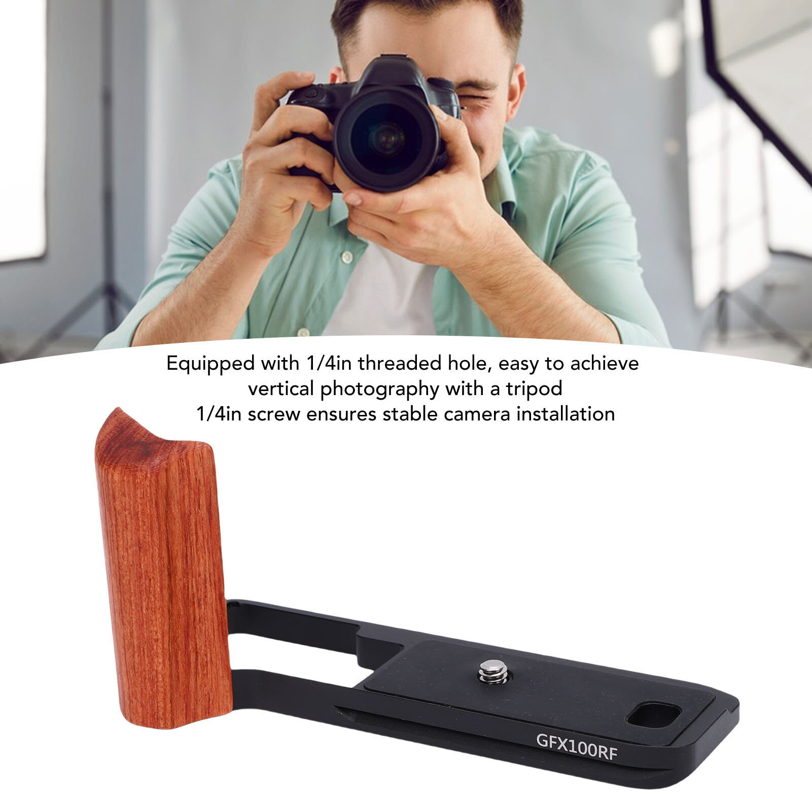 Боковая ручка L Shape для Fujifilm GFX 100RF, сочетающая удобство и быструю установку