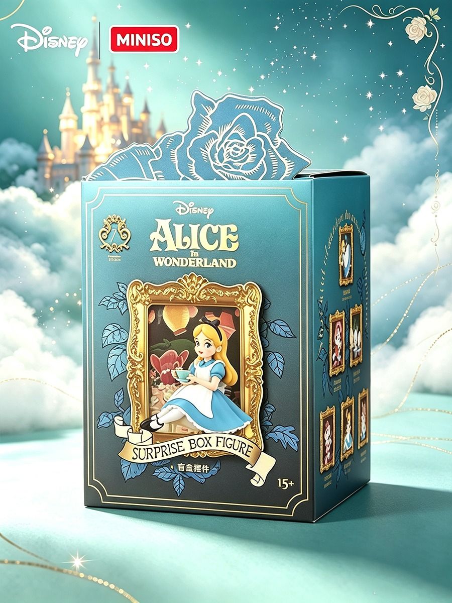 Фигурка MINISO Disney: Алиса В Стране Чудес Серия Музей Искусств, Коллекционный Декор, Подарок