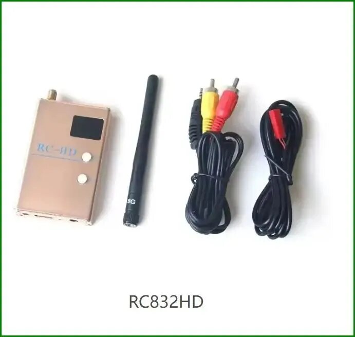 1 штука приемник 5,8 ГГц 48 каналов RC832HD с выходом HDMI, с кабелями A/V и питания