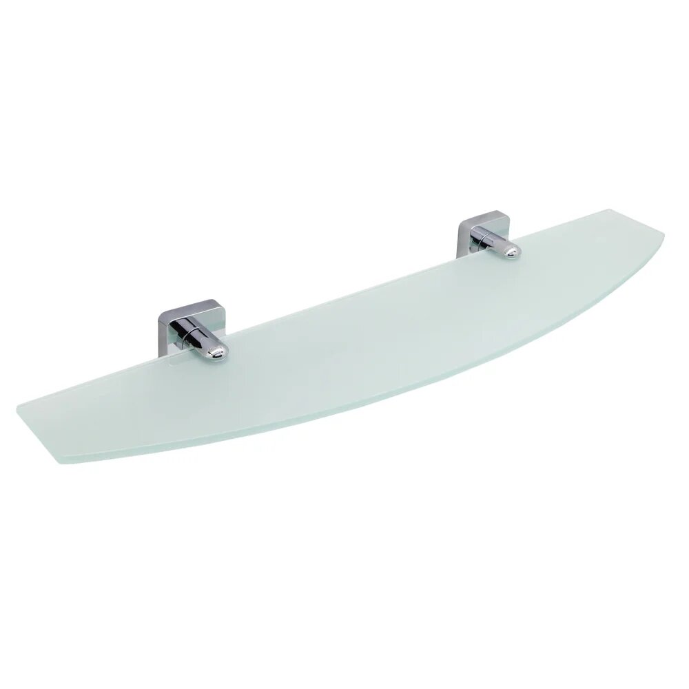 Полка под зеркало Wasserkraft Lippe K-6524 50 см, стеклянная, латунь, хром, матовая, глянцевая, полка для ванной