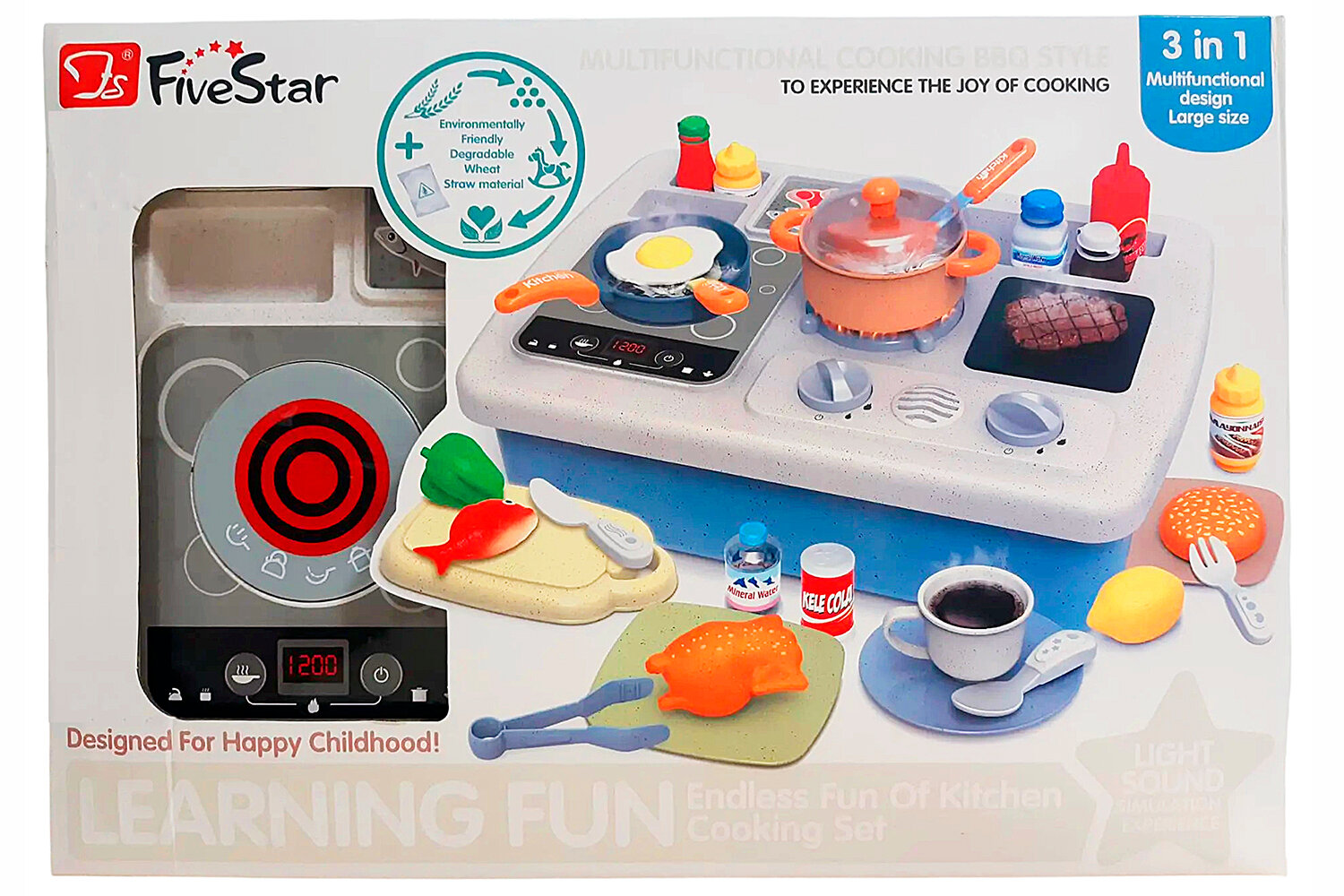 Игровой набор Мультикухня Плита 3 в 1 LEARNING FUN, развивающий, для детей от 3-х лет