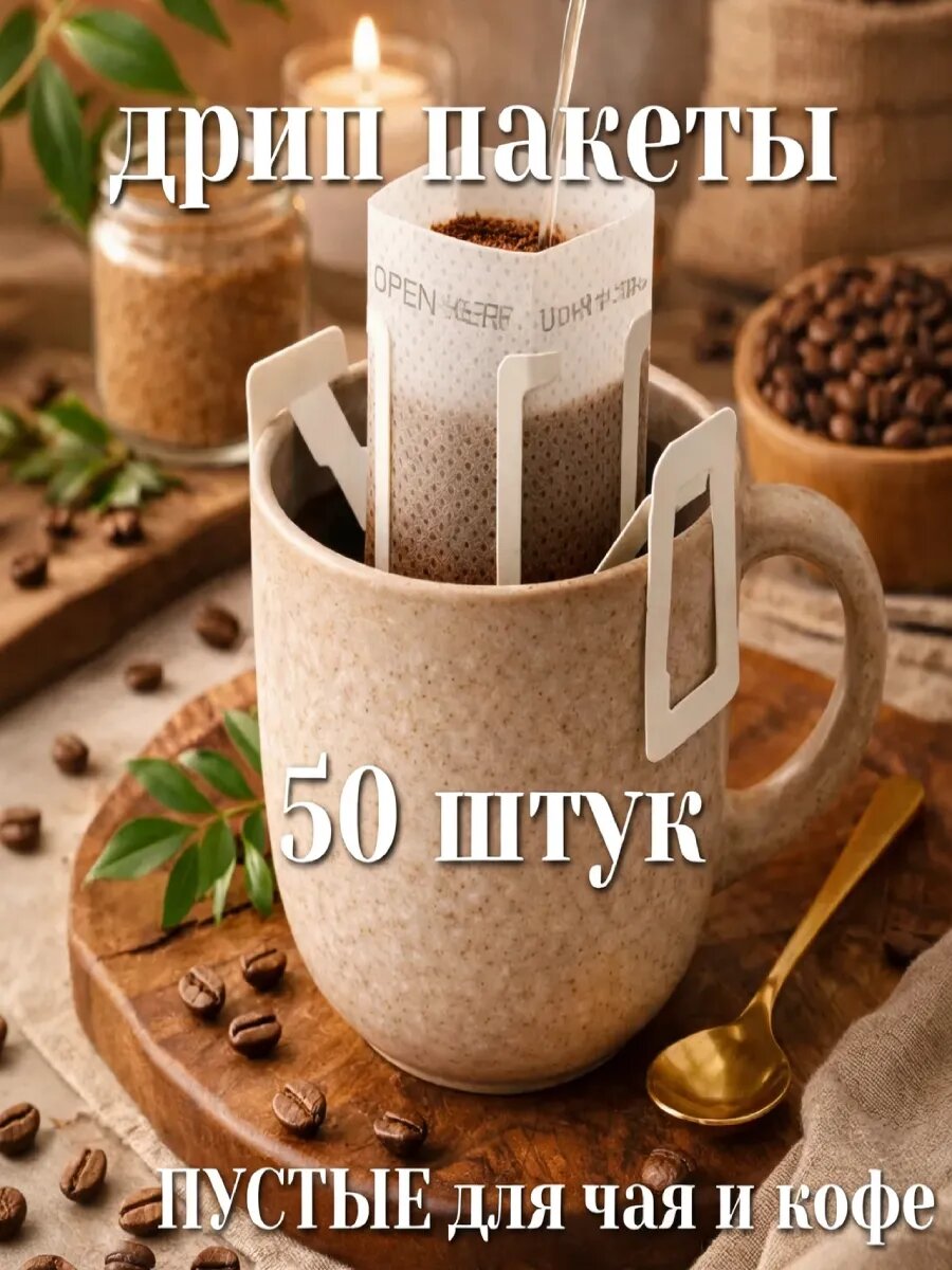 Пустые дрип-пакеты для чая и кофе