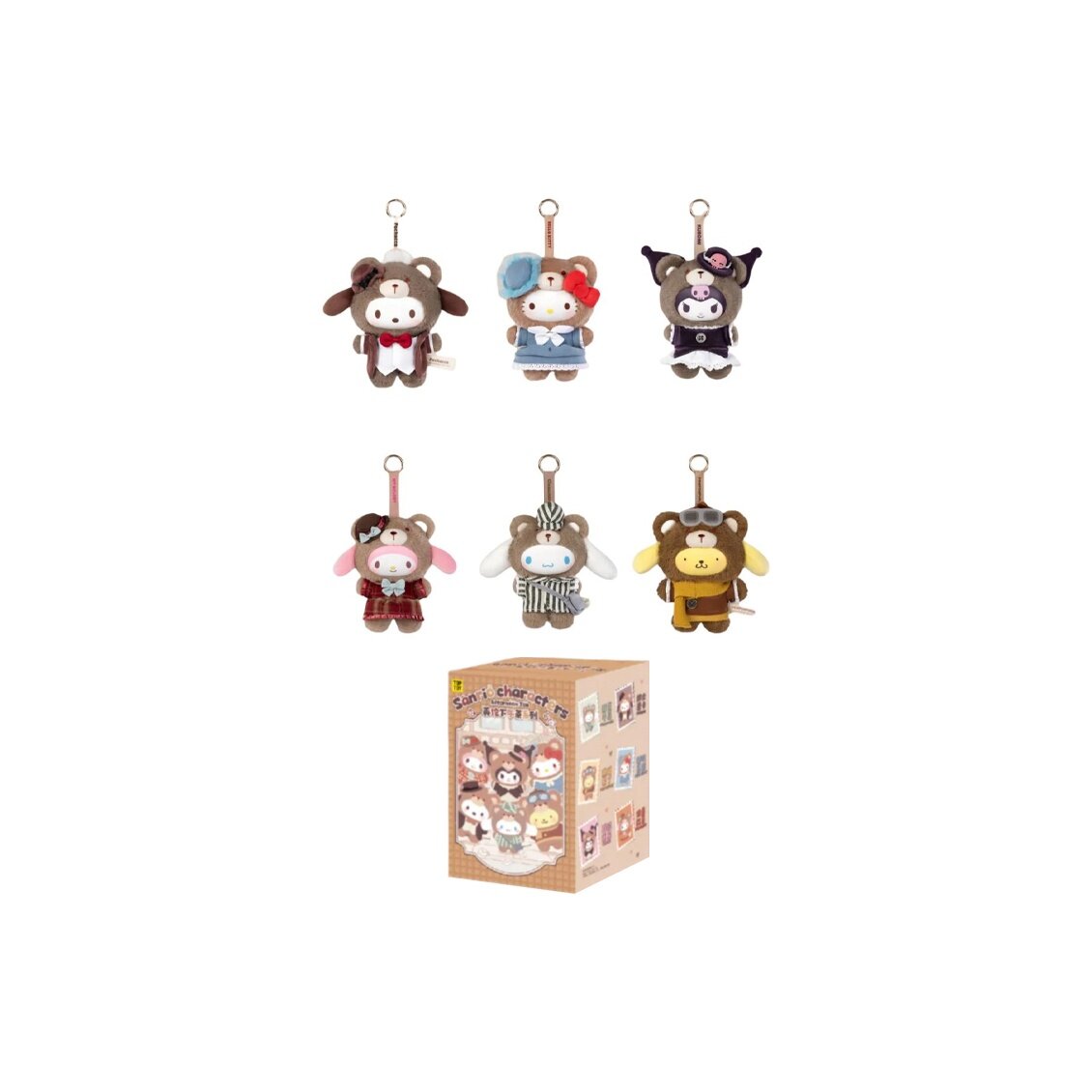 TOP TOY X Sanrio Британская коллекция чая в полдень Виниловые плюшевые слепые коробки
