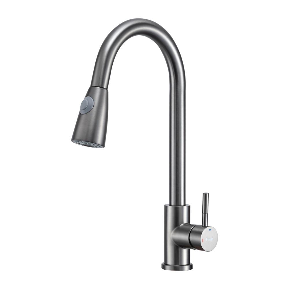 Смеситель для кухни Frap F60991-9 цвет Оружейная сталь