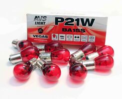 Лампа avs галогеновая p21w ba15s 21w