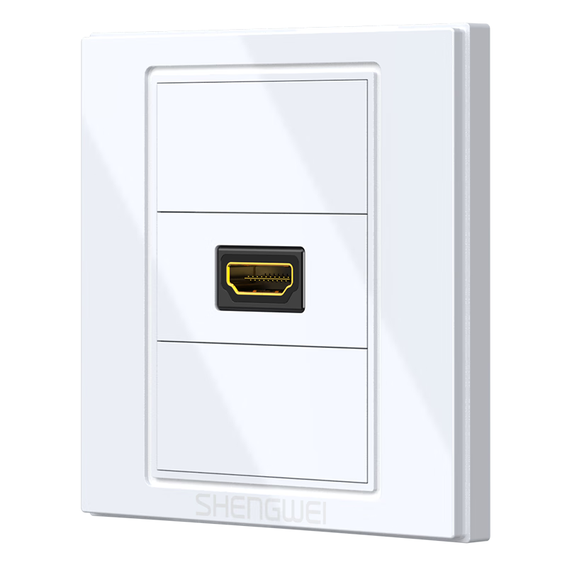 Shengwei 86-типовое панельное гнездо HDMI 3-портовое безприпойное розетка с прямым переходом женский-женский модуль для
