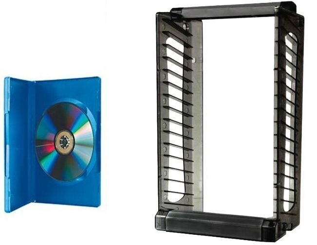 Подставка для игровых Blu-ray дисков BR-15b Кластер на 15 боксов, черная