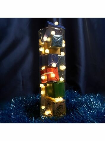 Гирлянда линейная Лед шарики, 30 LED 3м, 2700K, IP 20, шнур 0,5м , CL565, FERON 48611
