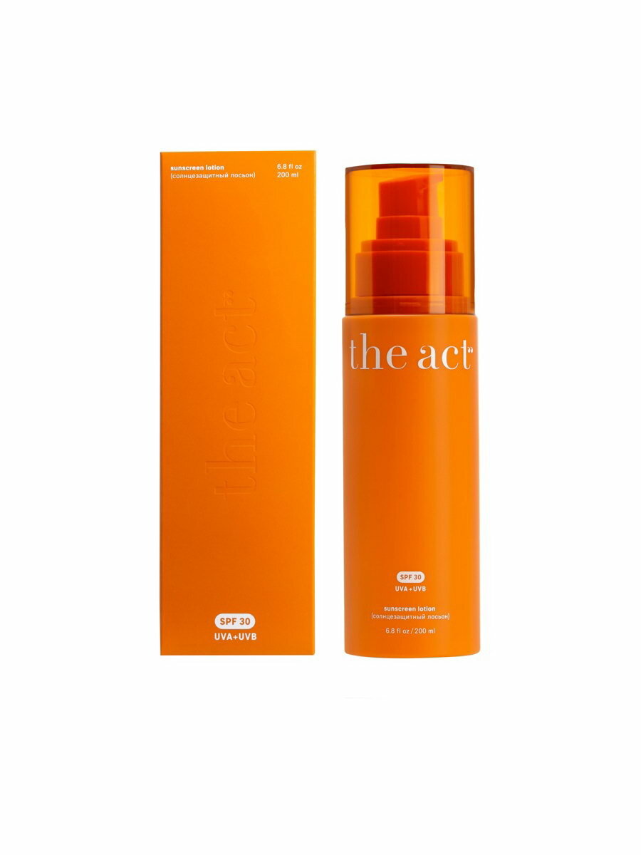 Солнцезащитный лосьон для лица и тела SPF 30, 200 мл, область применения: для лица