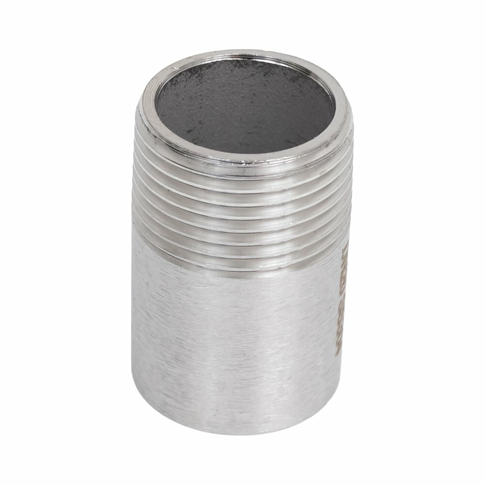 Ниппель приварной NEWKEY нержавеющий, AISI304 DN20 (3/4), (CF8), PN16 набор 4 шт NAB4-NK-NE20/4 — фото 1
