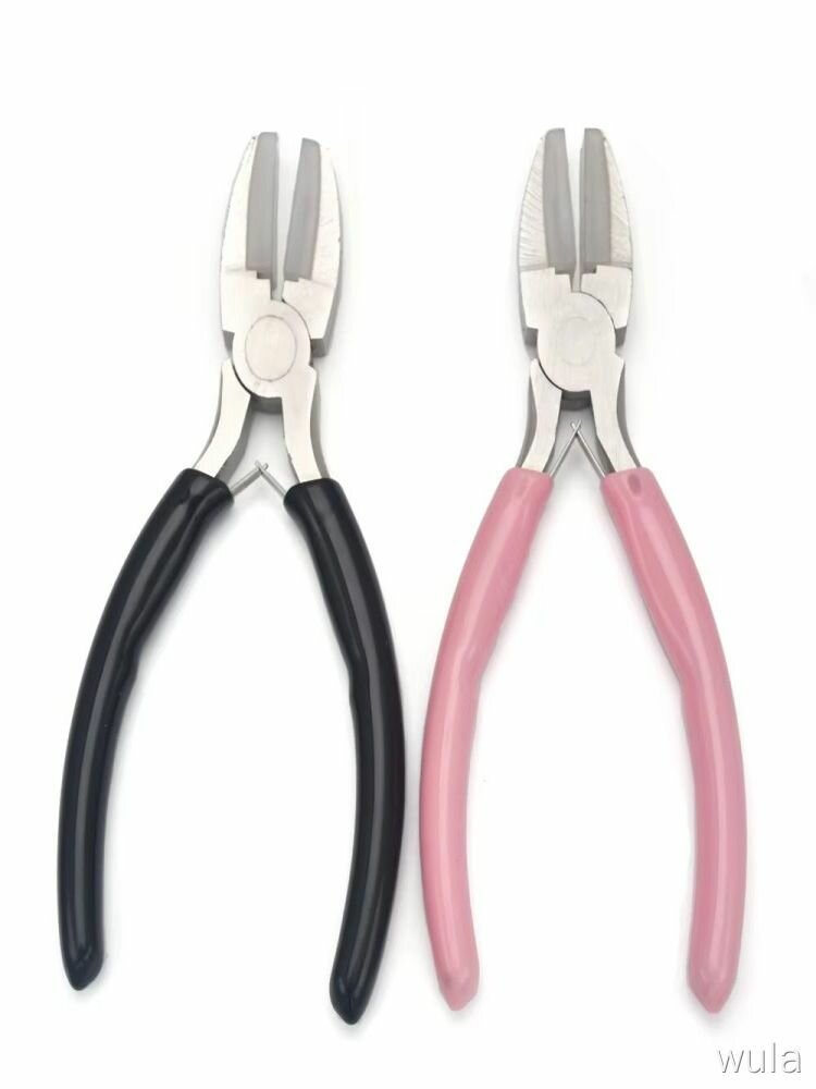 Отжимные pliers с розовыми рукоятками из стали для электрических работ — фото 1
