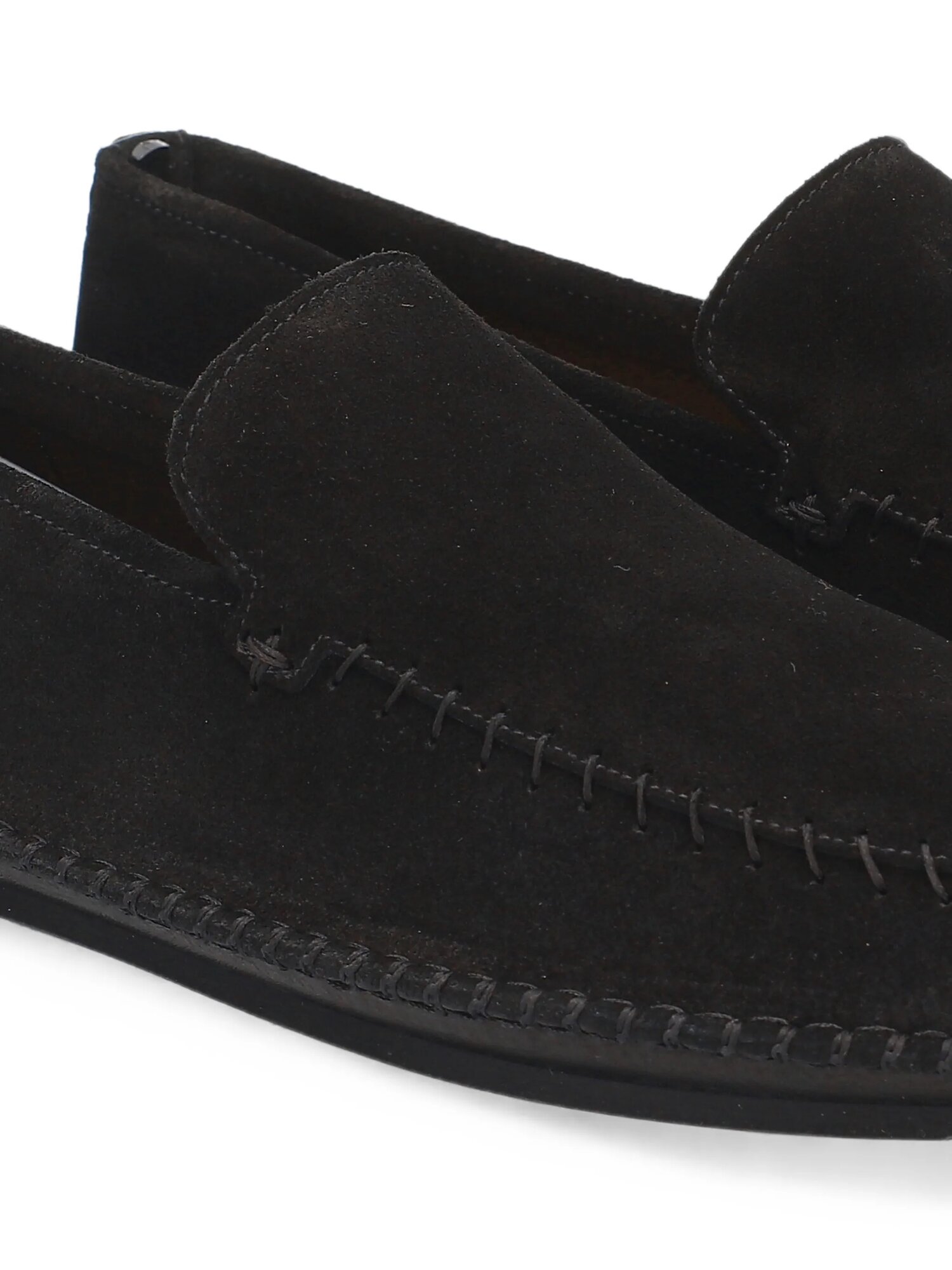 Лоферы PREMIATA Structured suede loafers, размер 11 UK, черный — фото 1