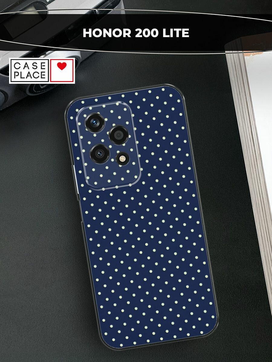 Силиконовый чехол на Honor 200 Lite / Хонор 200 Лайт с принтом Фон с точками
