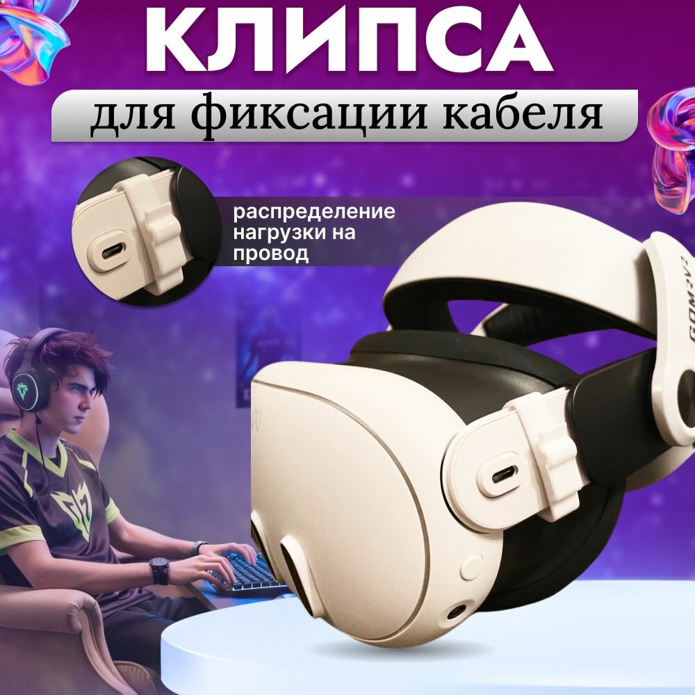 Клипса зажим 3шт для Oculus Quest 3 / 3s