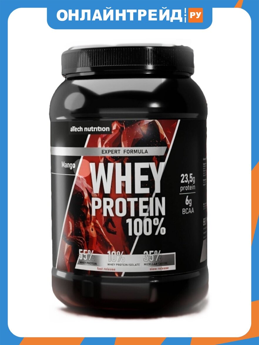 Протеин Atech Nutrition Whey protein 100% со вкусом Манго 900г