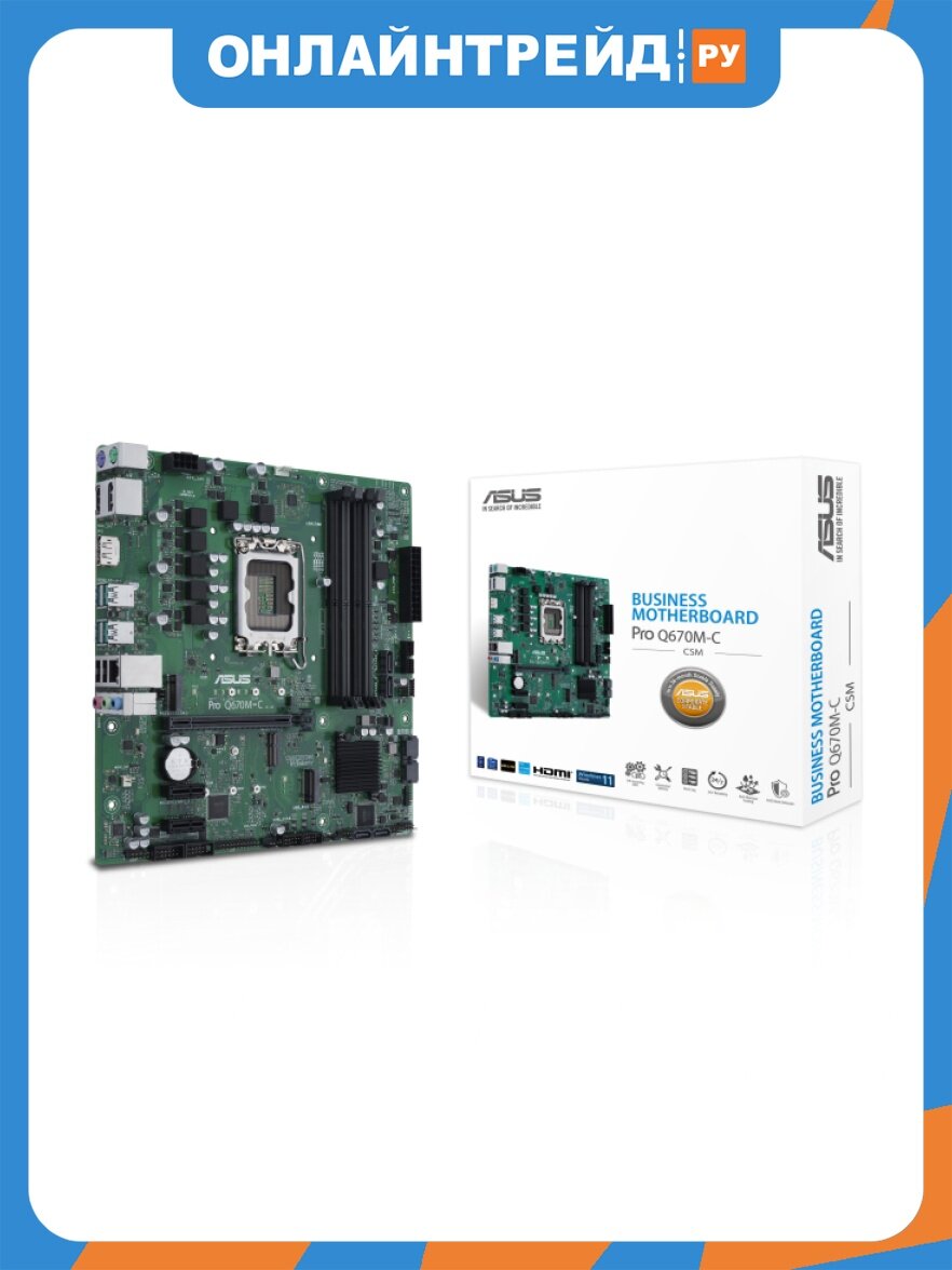 Материнская плата Asus Pro Q670M-C-CSM (LGA1700, mATX)