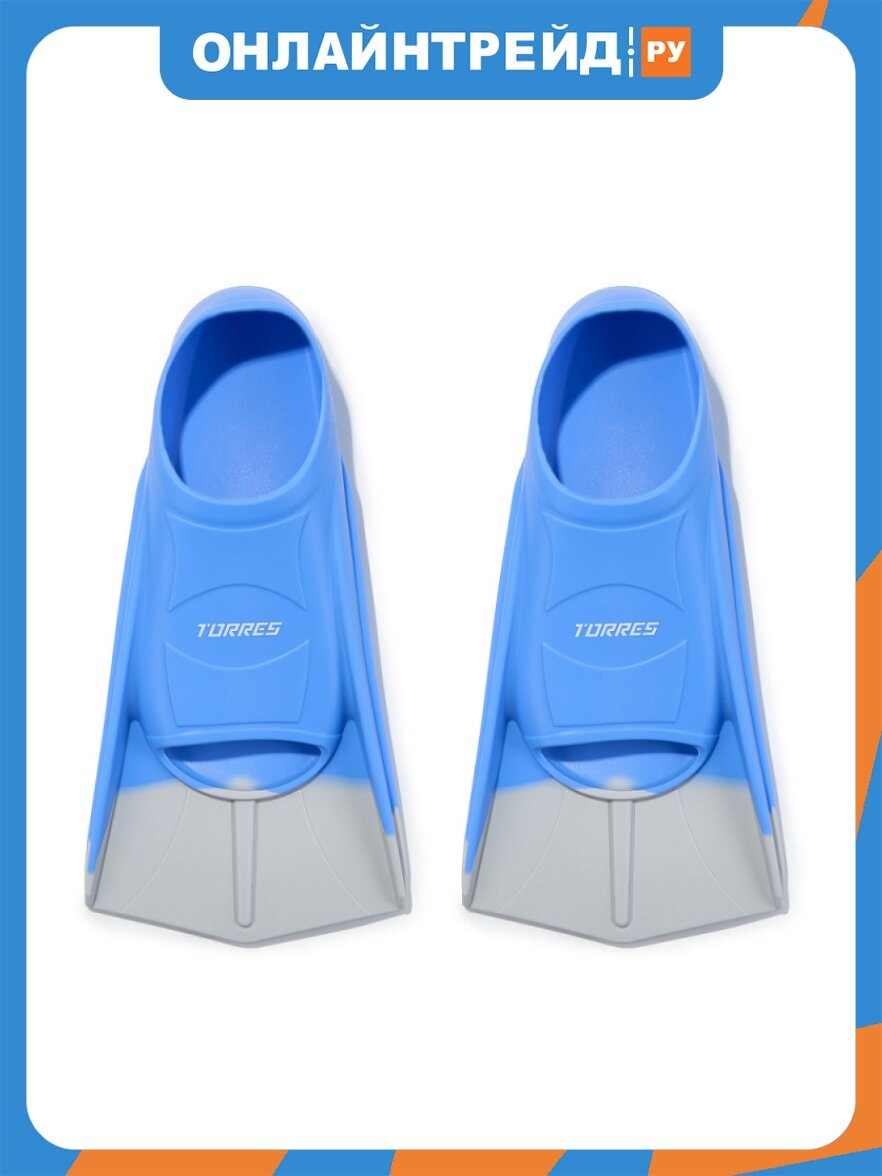 Ласты для бассейна Torres F01, SWF012406BL, р. EU 42-44 (XL), сине-серые