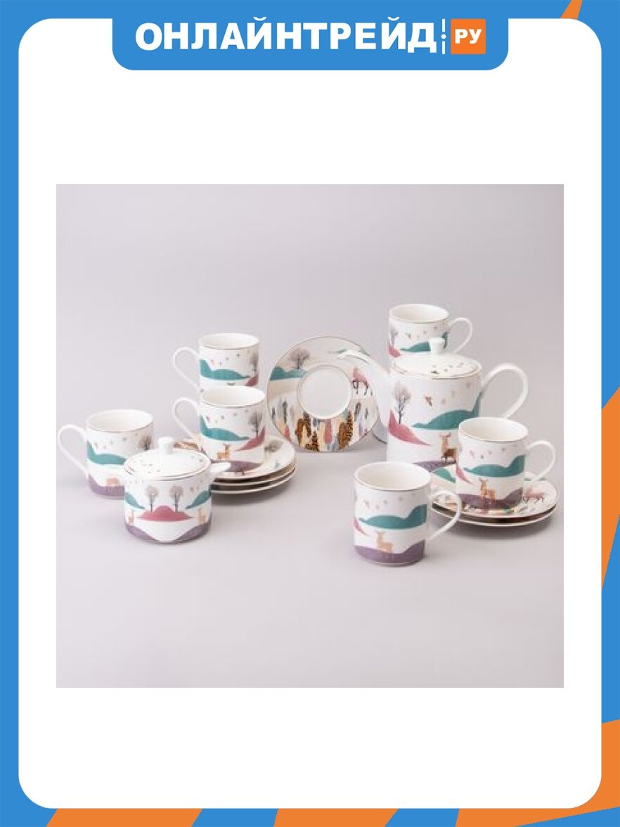 Чайный сервиз Lefard "top style" на 6 пер. 14 пр. (165-601)