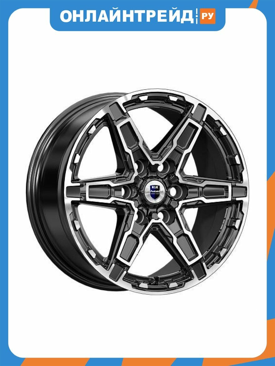 Диск K&k Дистрикт 8x18/6x139.7 D67.1 ET35 алмаз чёрный